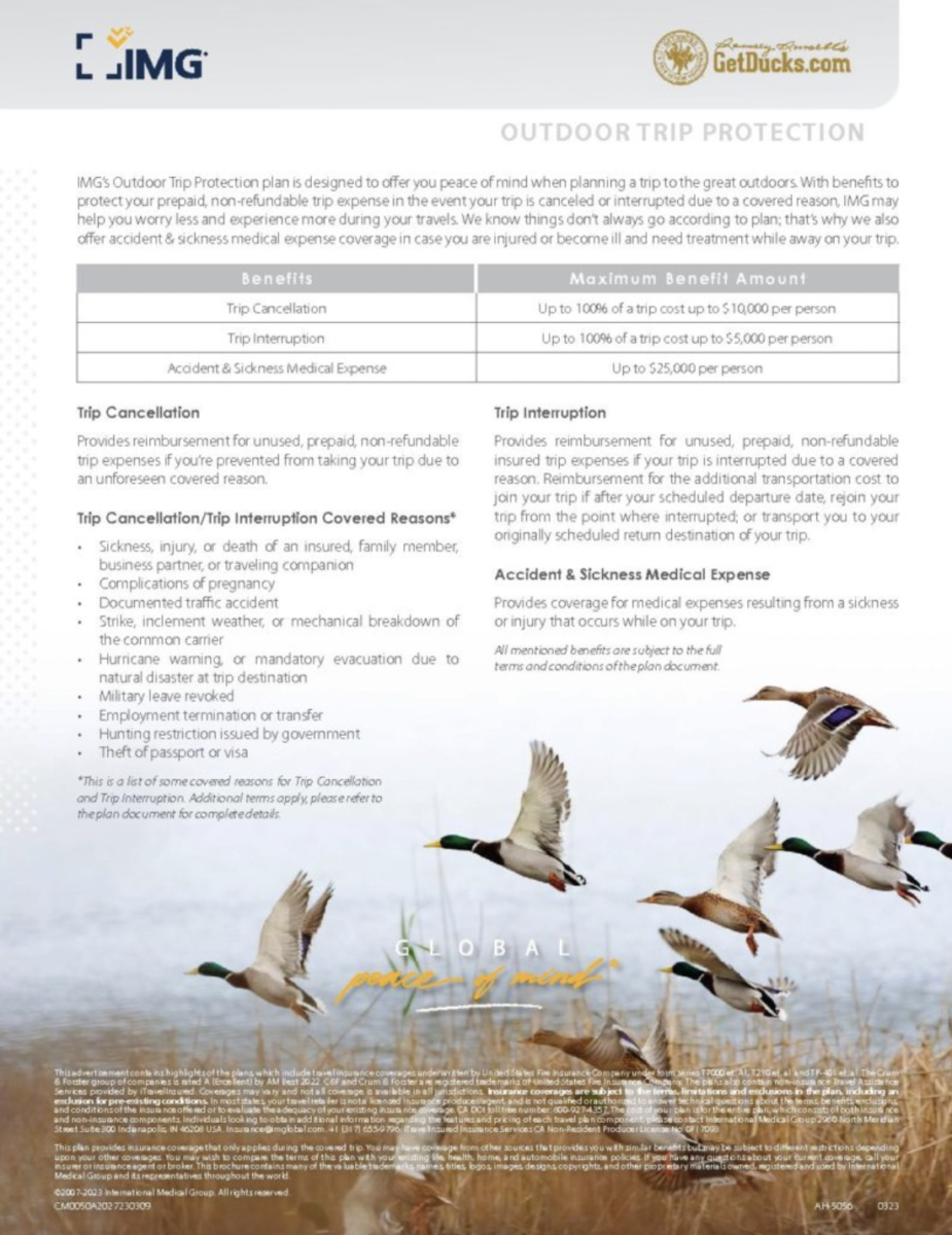 GetDucks Trip Protection | Trip Insurance | Protection | GetDucks.com